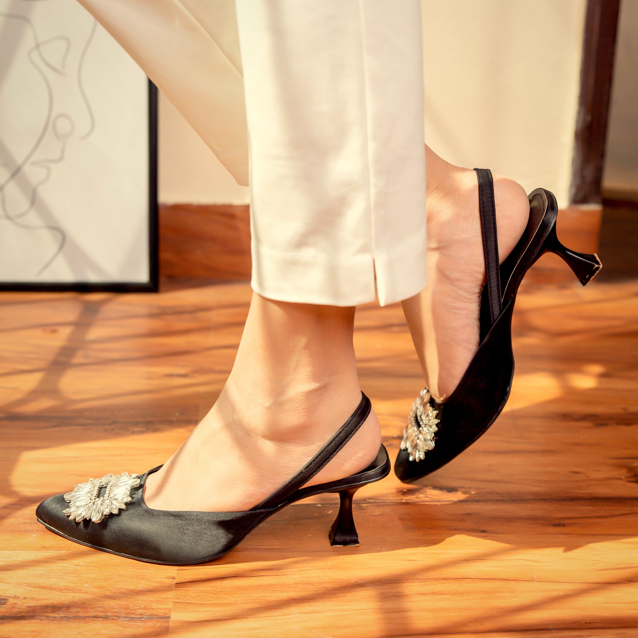 Christina Slingback Heeled Sandal – Valencia Pakistan